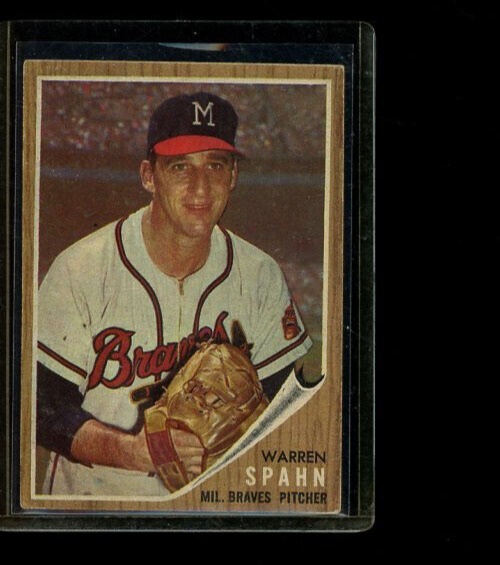 1962 Topps Warren Spahn Card #100 | eBay