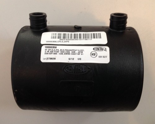 Central 10000358 3" COUPLING EF PE3408/ PE4710 BLACK 4 IPS EF PIPE ...