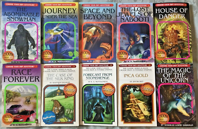 Lot of 10 Choose Your Own Adventure Books 1-4, 6, 7, 14, 19, 20 ...