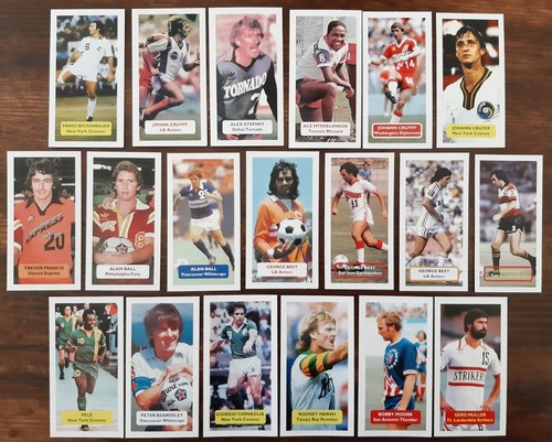 LOT OF 19 NASL Score UK football soccer trade cards PELE CRUYFF BEST ...