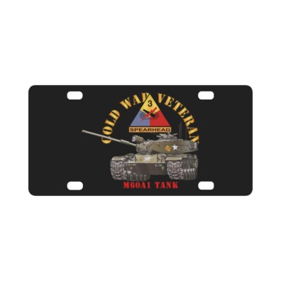 License Plate - Army - Cold War Vet - 3rd Armored Division - M60A1 Tank ...