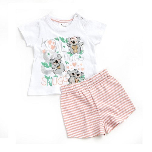 Babies Baby Girls Koala Design Summer Pyjama Set / Pajama / Nightwear 6 ...