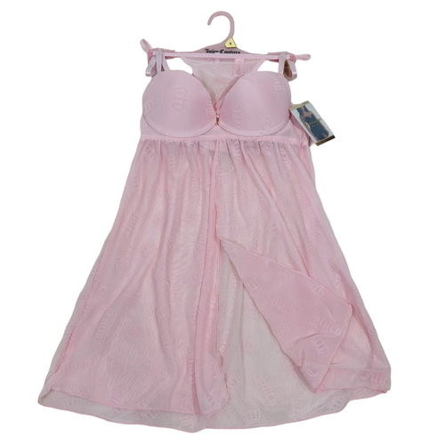 Juicy Couture Intimates Lingerie Babydoll Crown Mesh G-String Set Lola ...