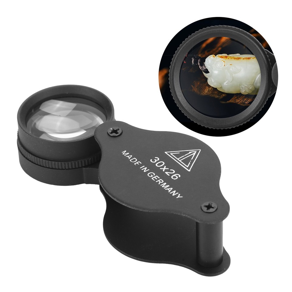 30X Magnifier Foldable Portable Magnifier Eye Loupe Magnifying Glass ...