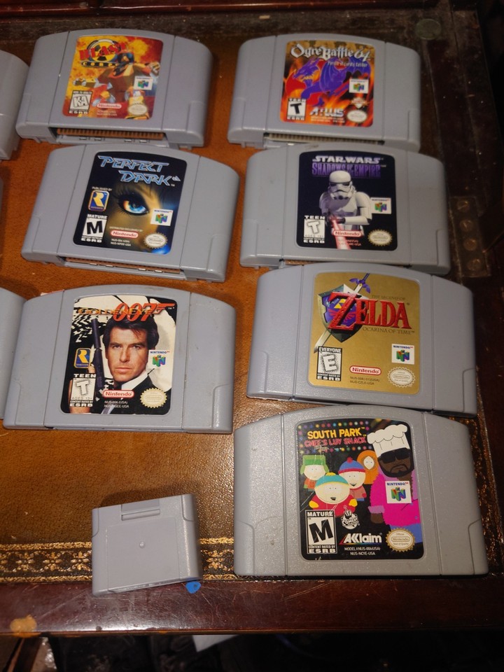 Nintendo 64 Bundle N64 Console Ultimate Bundle 10 Games 4 Controllers ...