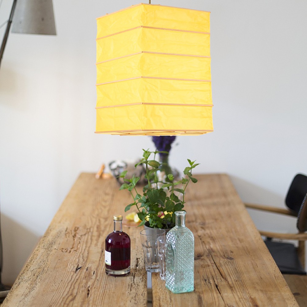 Folding Lamp Shade Origami Lampshade Lantern Ceiling Light Lights Paper ...