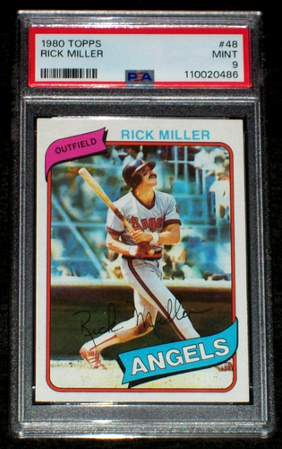 1980 Rick Miller #48 Topps PSA 9 California Angels | eBay