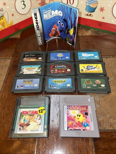 Gameboy Advance GBA & Gameboy Game Cartridge Lot Of 11 Games Tested ...