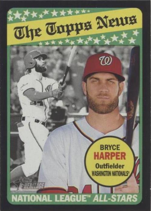 2018 Topps Heritage - Bryce Harper #52 Black Border /50 for sale online ...