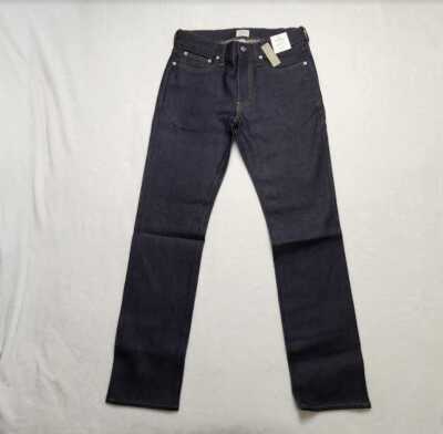 New mens J Crew x Kurabo Japanese denim 700 straight fit jeans Resin ...