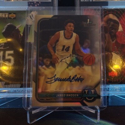 2022 Bowman Basketball Jared Rhoden 1st Chrome Refractor Autograph SP 🏀 ...