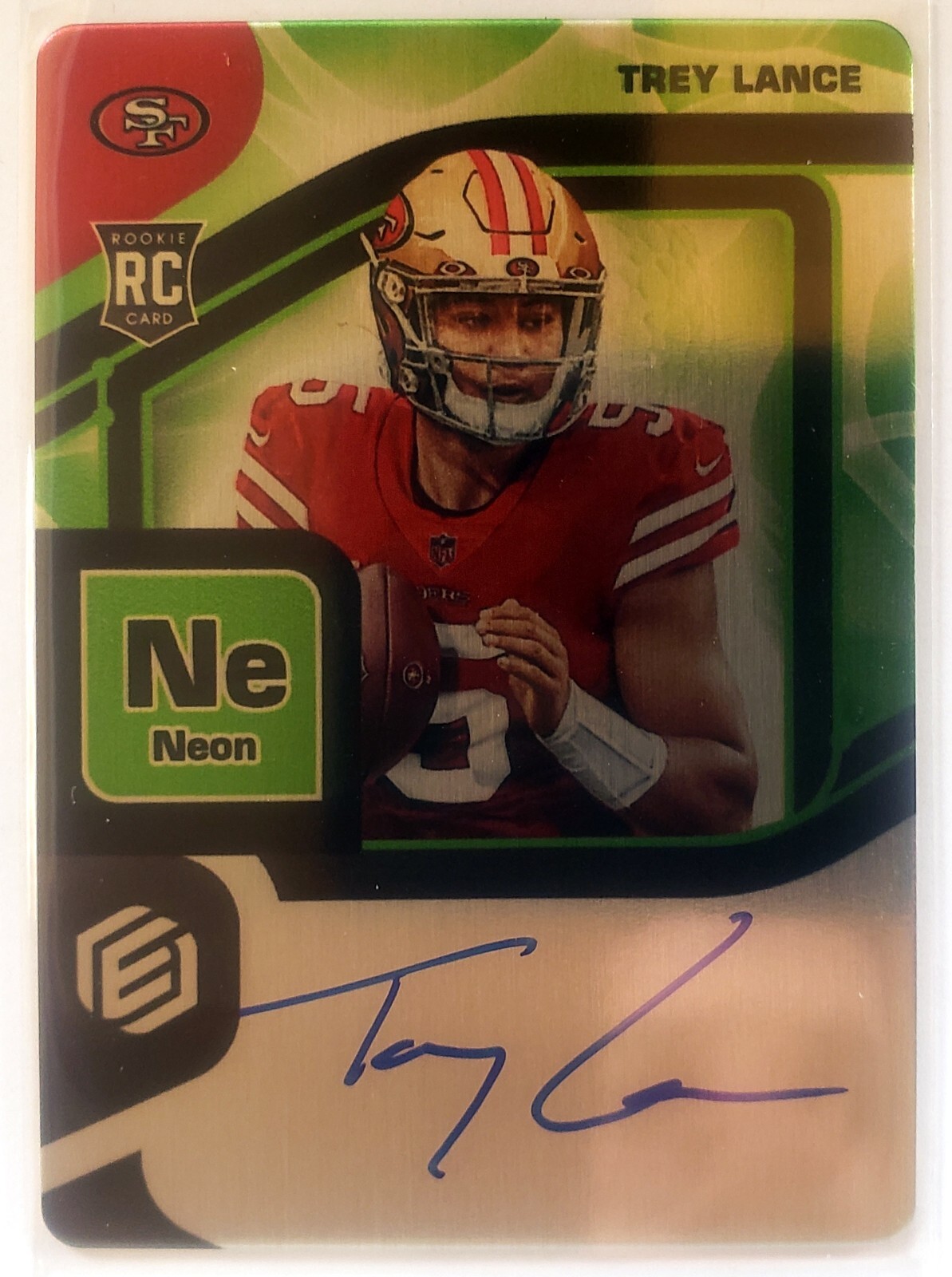 2021 Panini Elements TREY LANCE NEON ROOKIE AUTO! On-Card! /10 | eBay