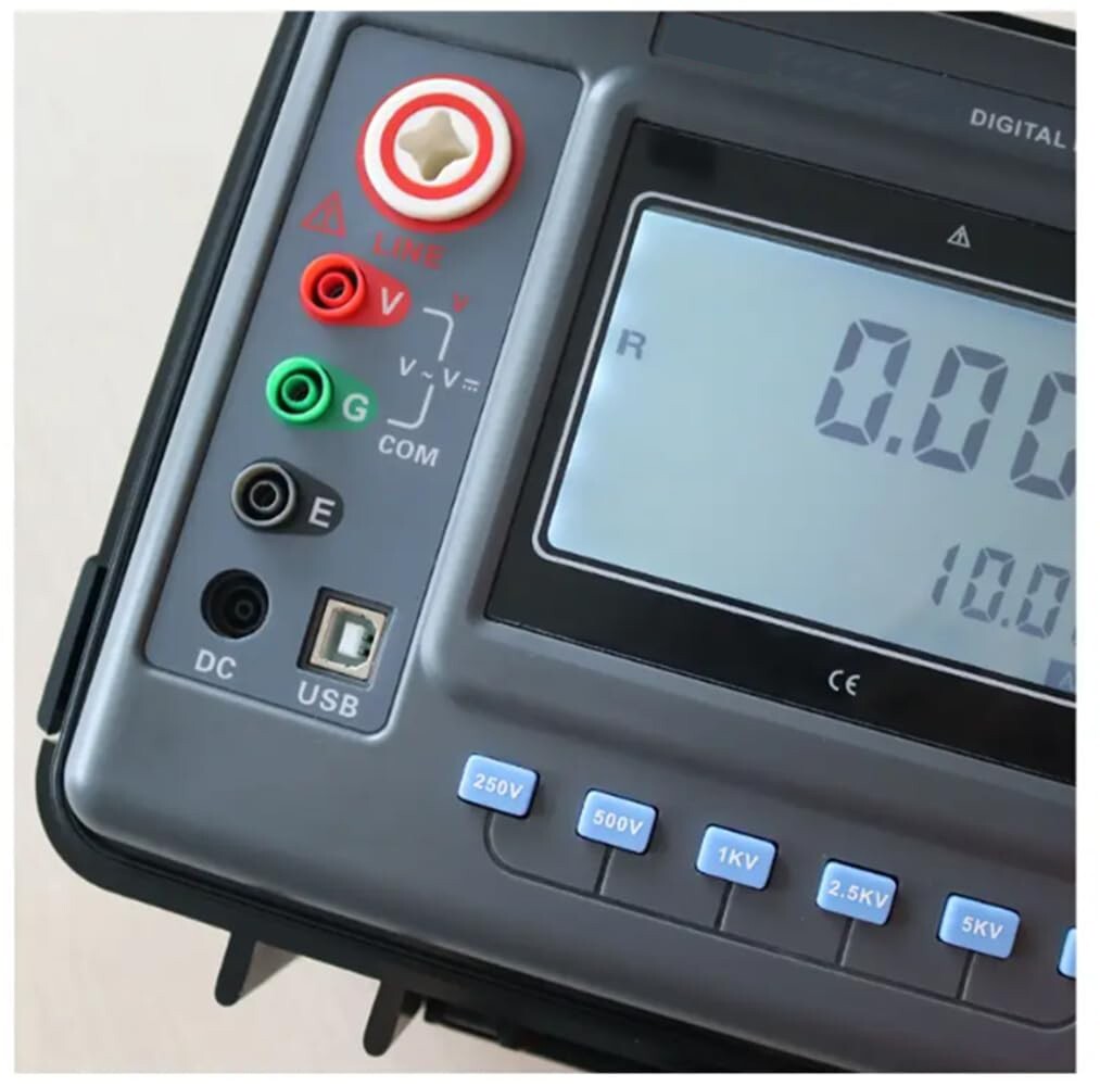 15KV Insulation Meter HV Insulation Resistance Tester 500 Groups Data ...