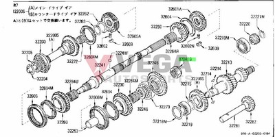 Main Shaft Nut M30 x 1.0 LH Thread to suit Datsun & Nissan 4-Speed ...