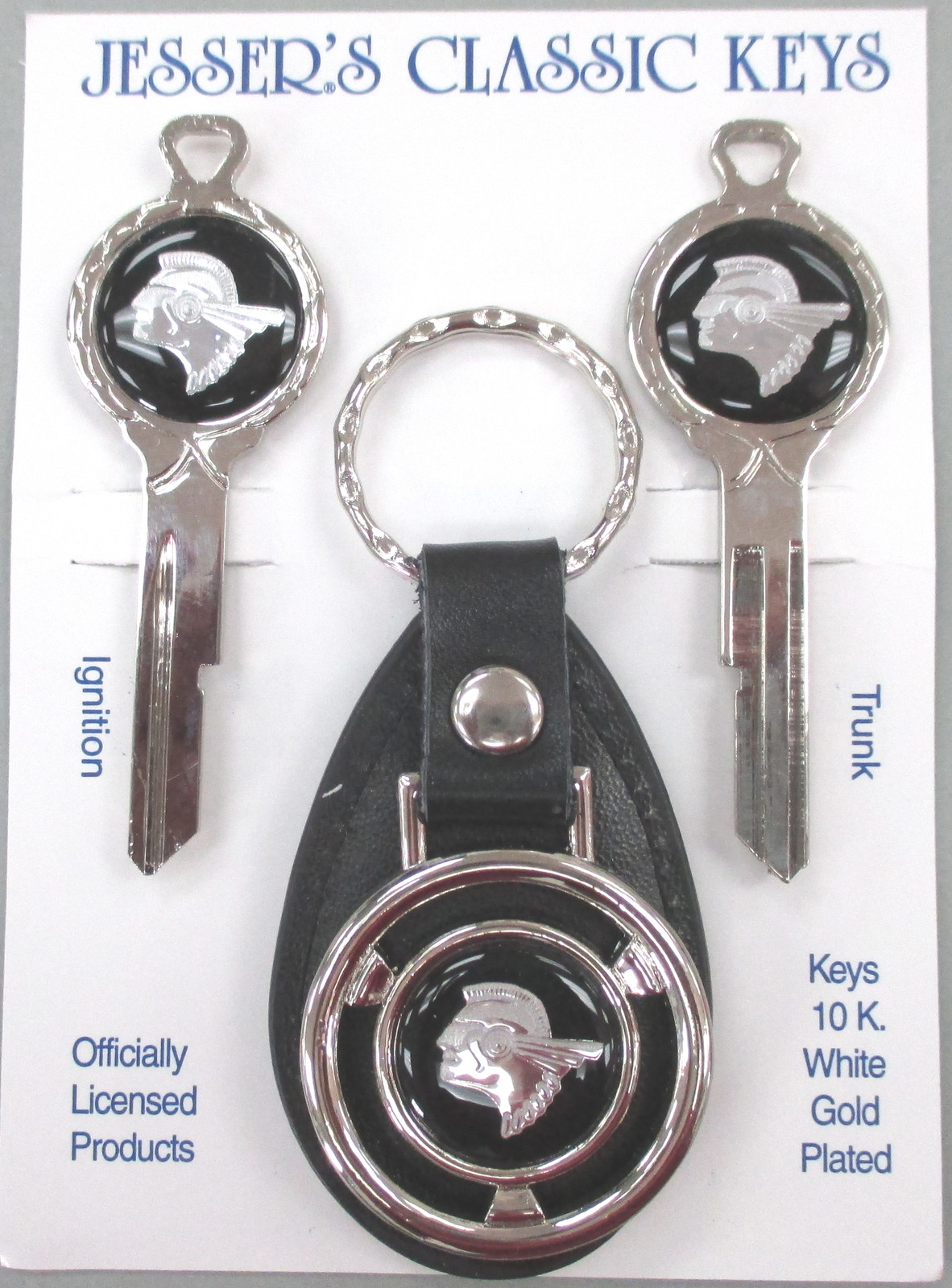 Pontiac Black w/Silver CHIEF Classic White Gold B10 Keys Set 1963 1964 ...