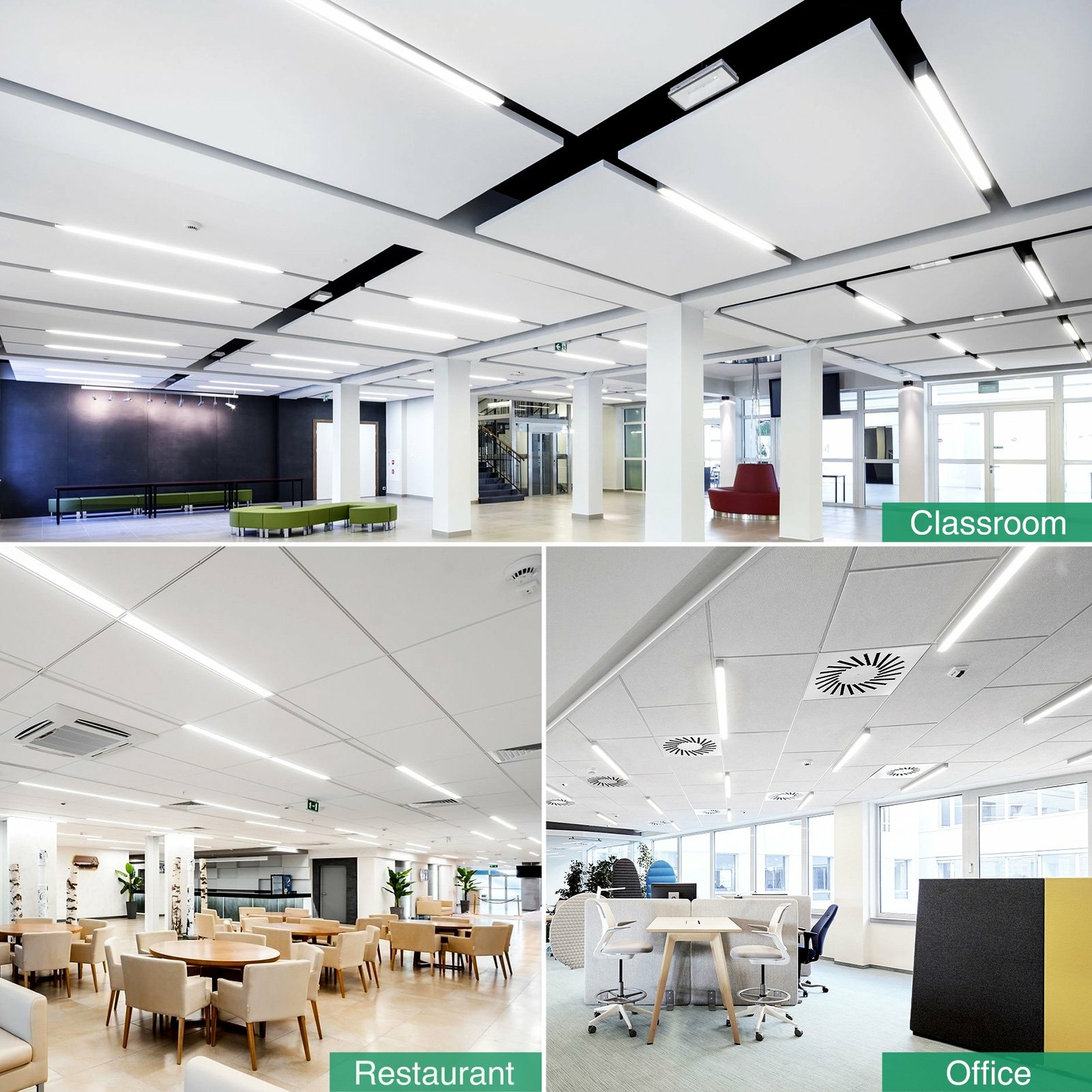 ⭐5FT 4FT 3FT 2FT LED Batten Tube Light IP65 Garage Workshop Ceiling ...