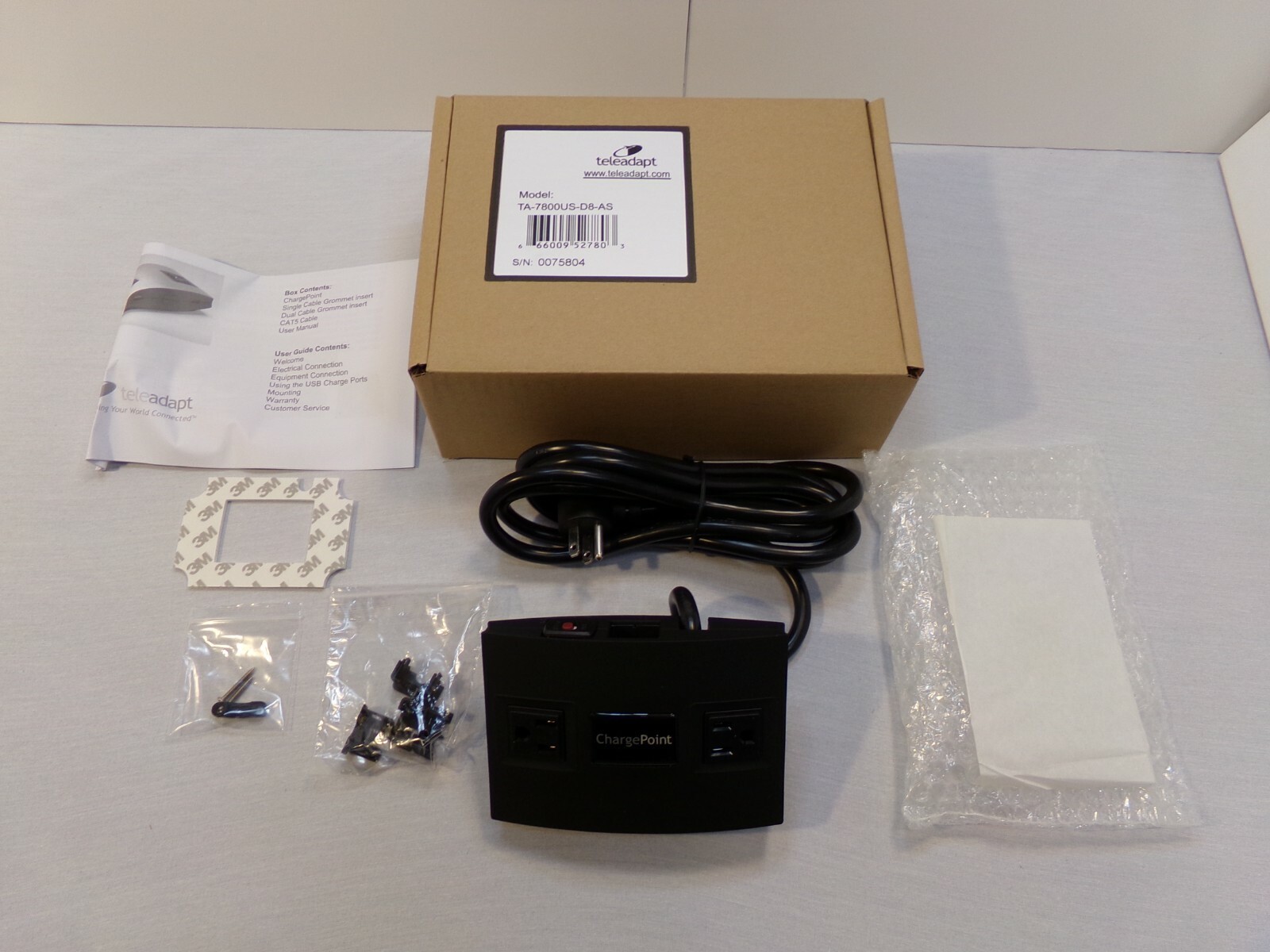 TeleAdapt Chargeport Ta-7800us Power Station USB 110v for sale online ...