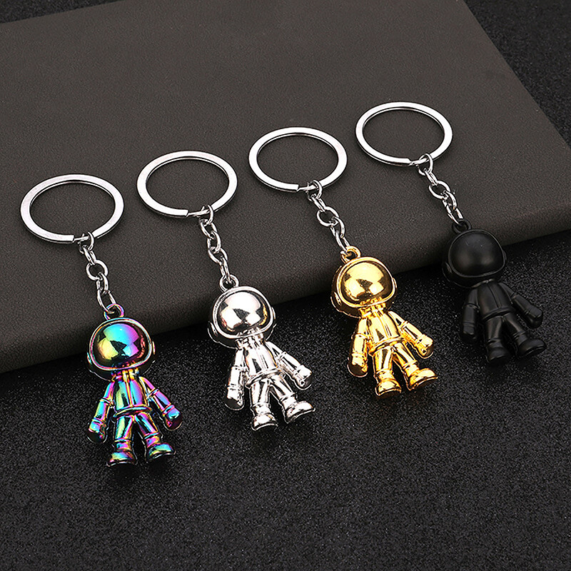 New Fashion Handmade 3D Astronaut Space Robot Spaceman Keychain Keyring ...