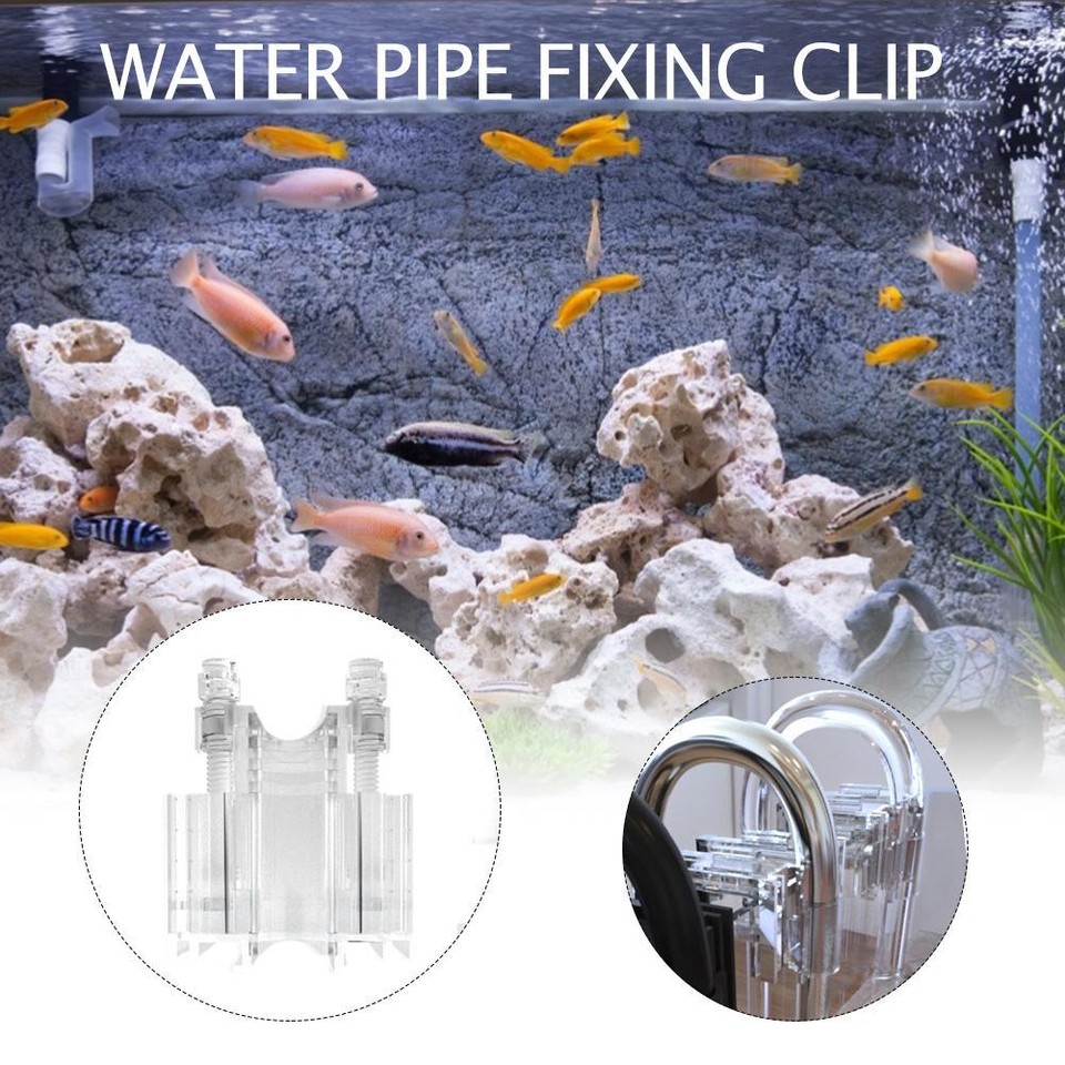 Aquarium Inflow Outflow Hose Tube Fish Tank Fresh Water Pipe Holder (B ...
