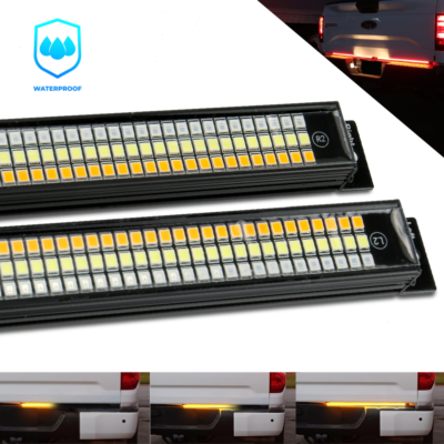 60" Solid Hard LED Tailgate Light Bar Sequential Turn Signal Flash ...