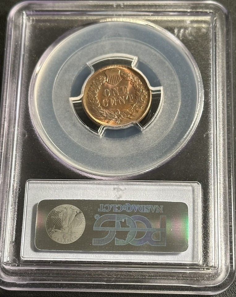 1889 Indian Cent MS64RB PCGS Older Holder. Possible Higher Regrade? | eBay