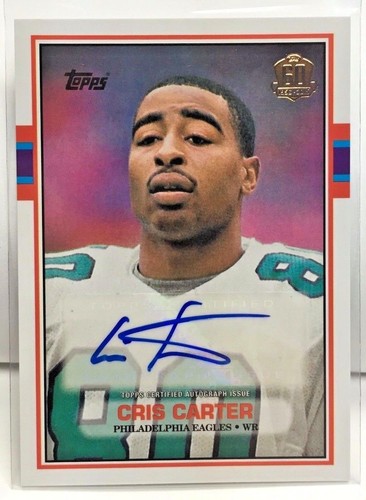Cris Carter 2015 Topps 60th Anniversaire Débutant Retired Autographe ...