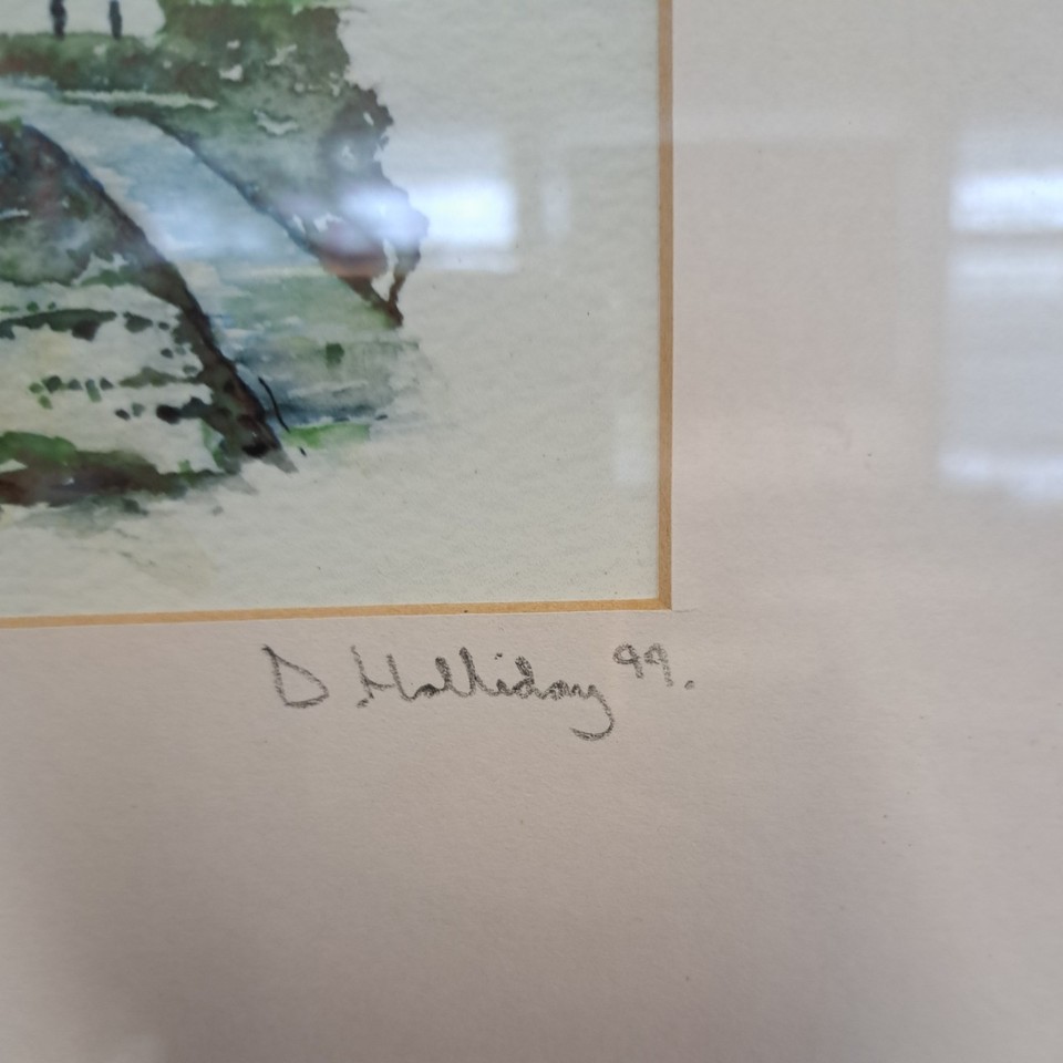 St. Mary's Lighthouse Watercolour - David Halliday - Northern Artist ...