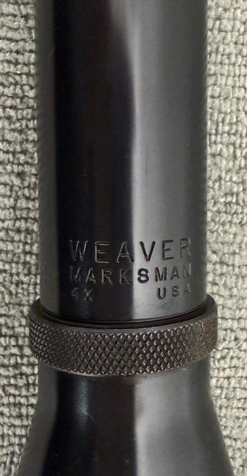 Vintage Weaver Marksman 4x Rifle Scope w/Fine Crosshair - Very Nice ...