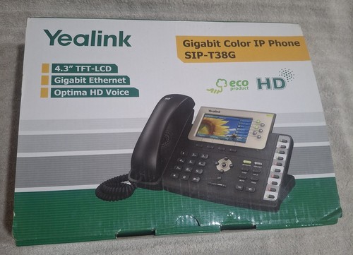 YeaLink Gigabit Color IP Phone SIP-T38G NEW open Box /no AC adapter | eBay