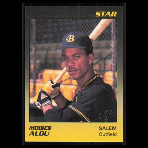 Moises Alou #1 1989 Star Minor League Salem Buccaneers Baseball Card ...