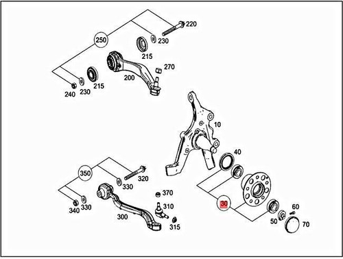 Genuine MERCEDES C218 X218 CLS C218 Front wheel hub 2183300125 | eBay