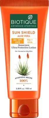 BIOTIQUE Bio Aloe Vera SPF 30 Sunscreen 100 ml - SPF 30+ SPF (100 ml ...