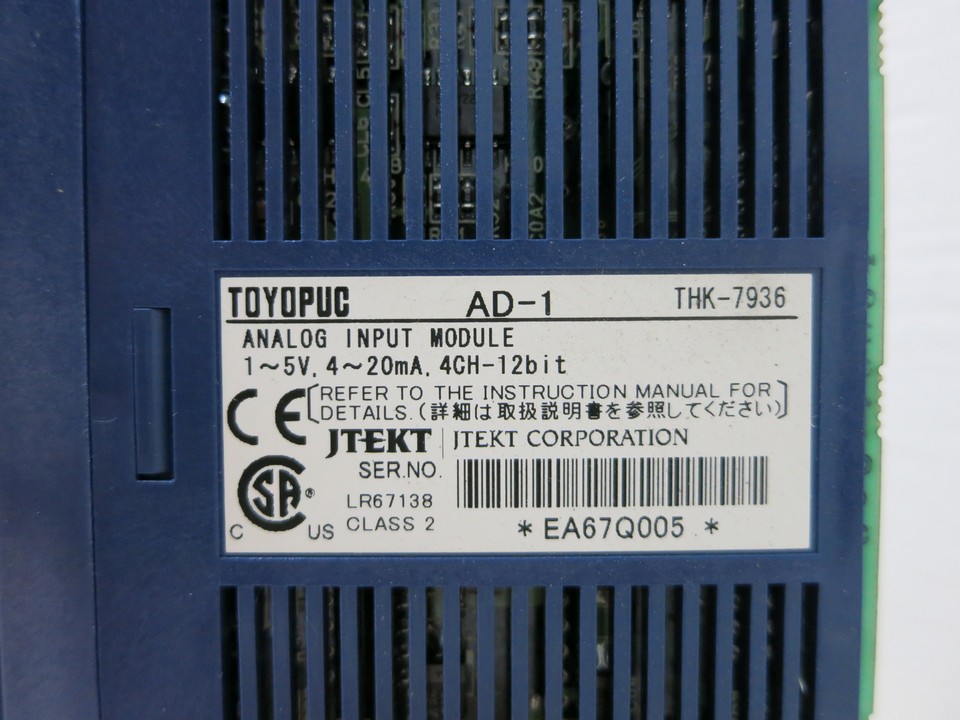 NEW Toyoda Toyopuc THK-7936 AD-1 Analog Input PLC Unit JTEKT THK7936 | eBay