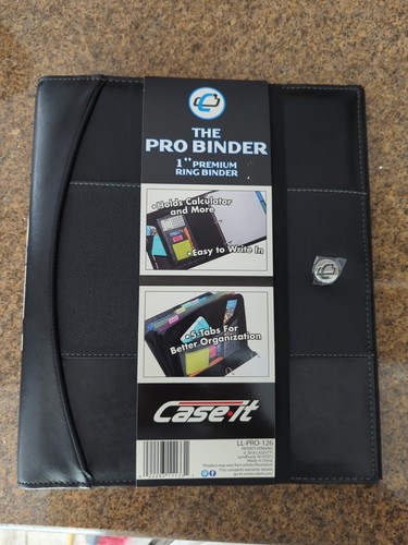 Case-it The Pro Binder 1" Premium Ring Binder | eBay