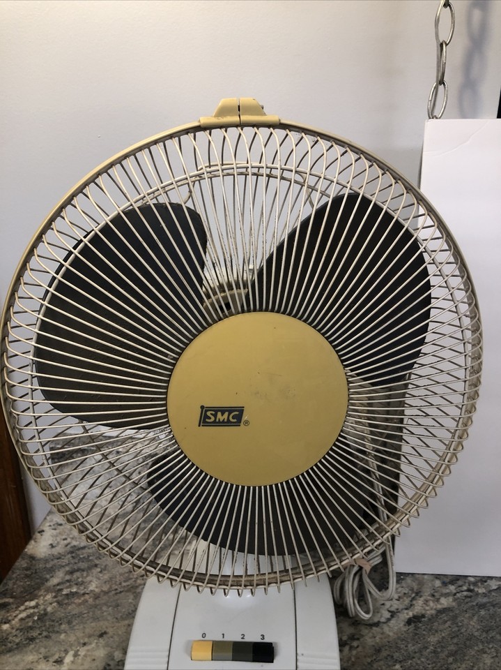 Vintage SMC Model # TR-12 12" 3-Speed Oscillating Table Top Desk Fan | eBay