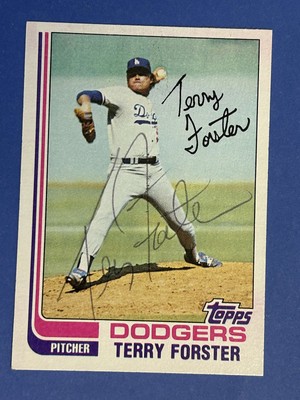 Terry Forster Autograph Signed 1982 Topps Los Angeles Dodgers | eBay