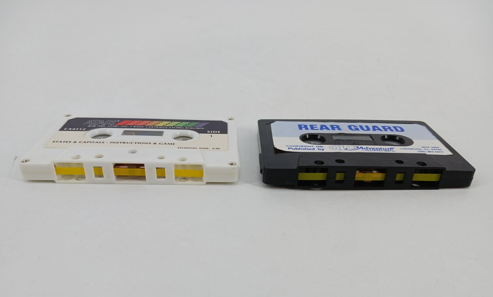 Lof of 2 Atari 400 /800 Cassette Tape Game States & Capitals CX4112 ...