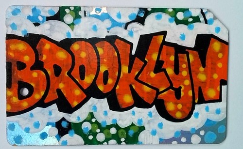 NYC Street Art Graffiti Train Brooklyn Metro Card Artist Made Subway ...