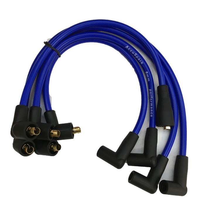 AccuSpark 8mm Blue Silicon High Performance HT Leads for MGB and GT ...