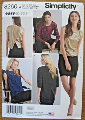 Simplicity Pattern 8260 Misses Top In Two Lengths Fabric Variation ...