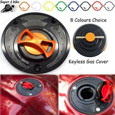 CNC Fuel Gas Tank Cap Cover Aluminum Keyless For Yamaha YZF R1 1998 ...
