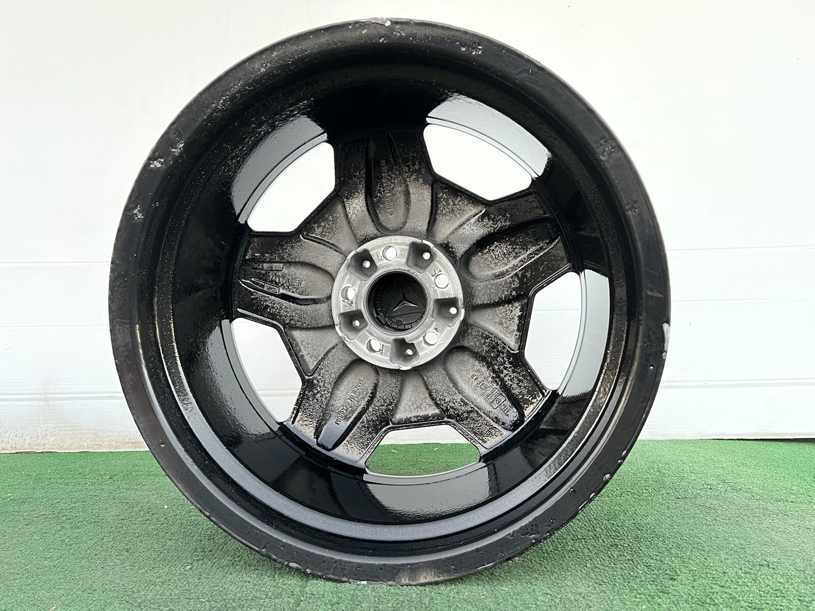 MERCEDES BENZ AMG R129 MONOBLOCK 18" GENUINE OEM GLOSS BLACK WHEELS ...