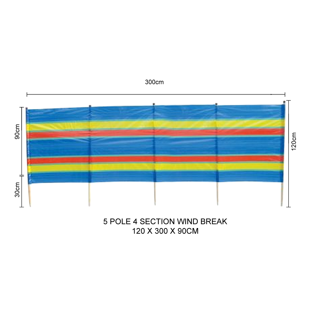 8-10 Pole Windbreaker Holiday Garden Camping Beach Sun Shade Windbreak ...