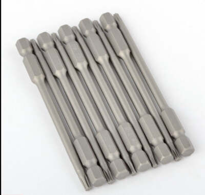 10 Pack Torx T-15 Long Drill Bit 1/4" Hex Slot Driver | eBay