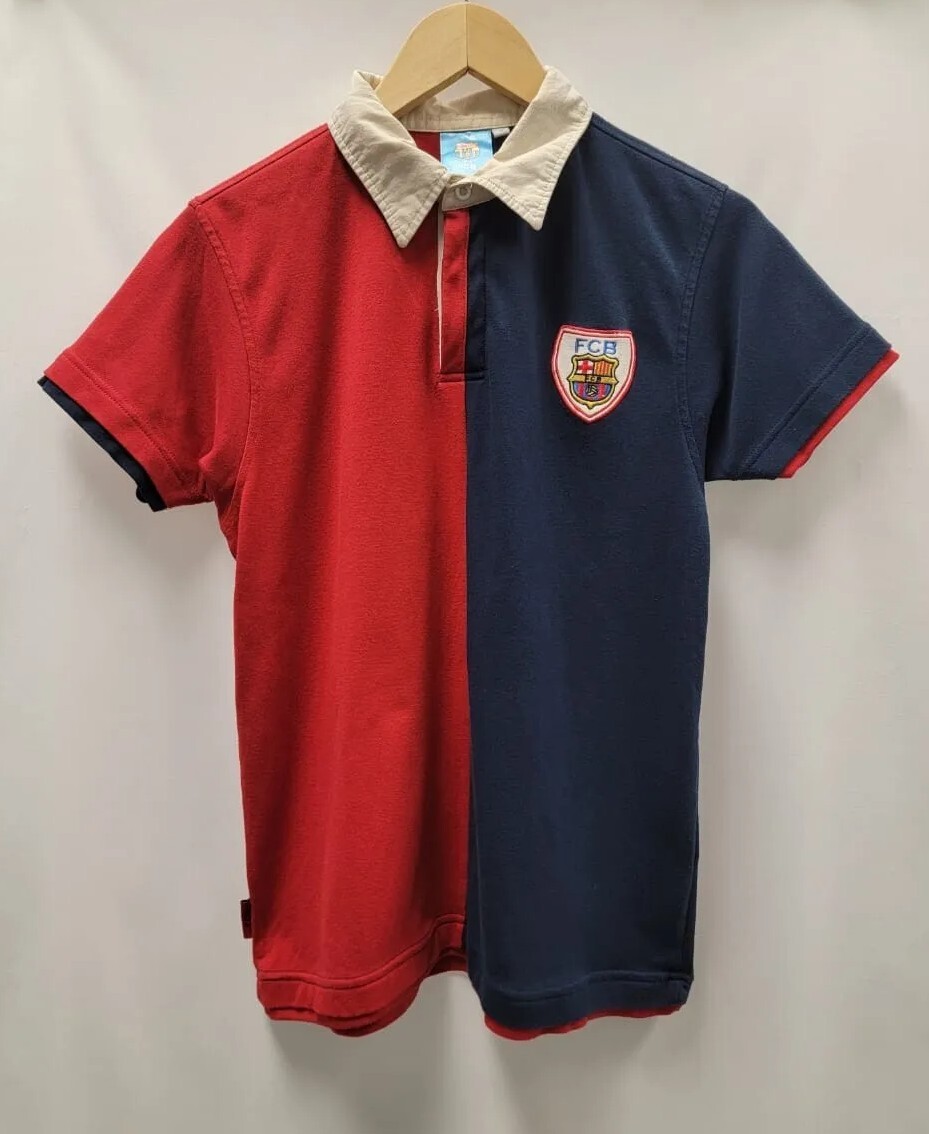 Rare Vintage Roger's FCB #10 Barcelona Polo Shirt Men… - Gem