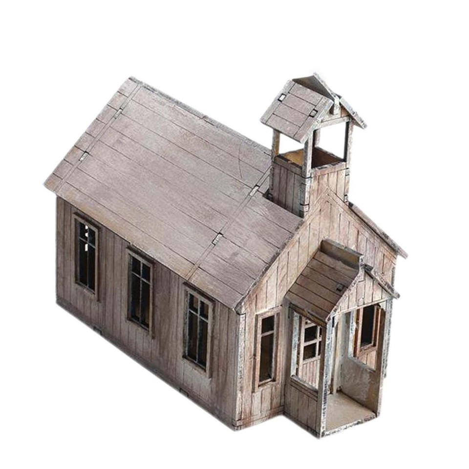 1/72 Church House Model Building Kits DIY Unassembly for Micro ...