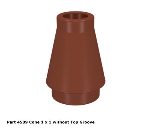 Lego 100 Pieces Reddish Brown 1x1 Cones / Cone Pieces Bulk Parts Lot | eBay