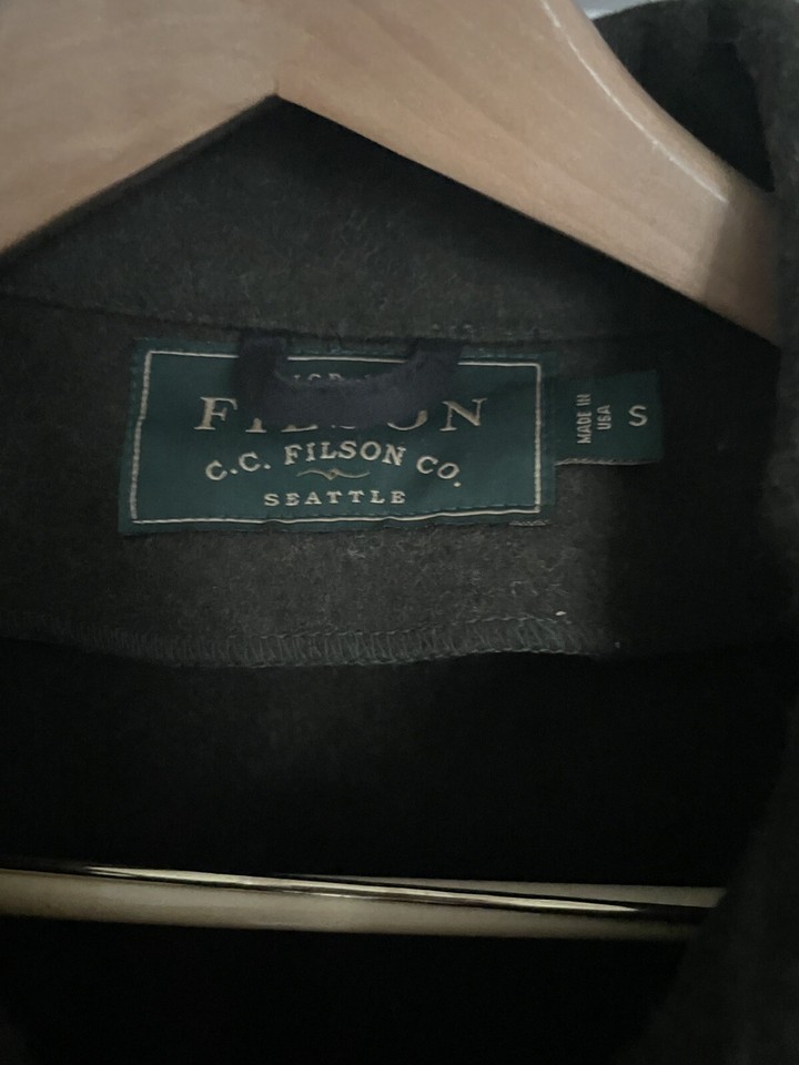 Filson Men’s Green Weekender jacket 100% wool Coat new made in USA | eBay