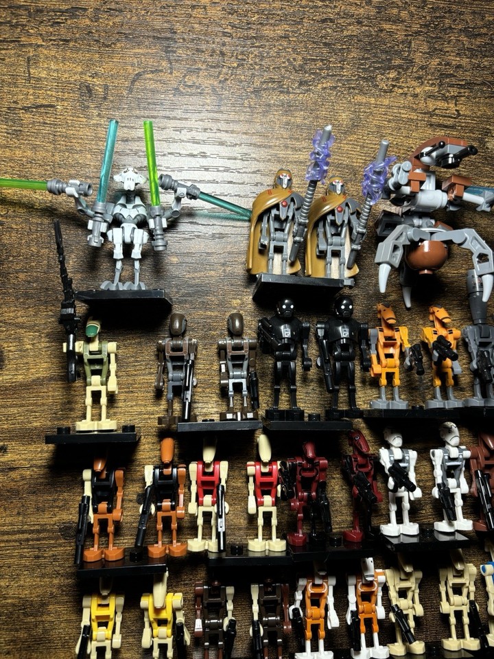 Custom 3D Printed Lego Star Wars Battle Droid Lot 42 Mini Figures ...