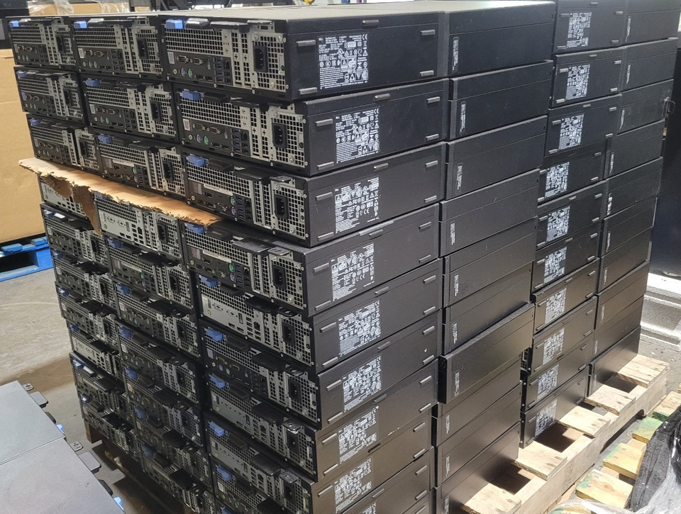 BULK Pallet of 120 Dell Optiplex SFF Desktop PCs, Core i5 i7 6-9th Gen ...